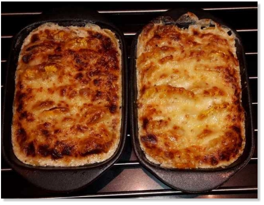 Gratin van gele raapjes